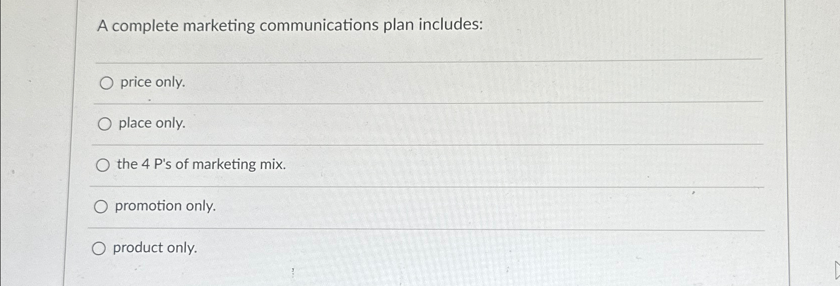 Solved A complete marketing communications plan | Chegg.com
