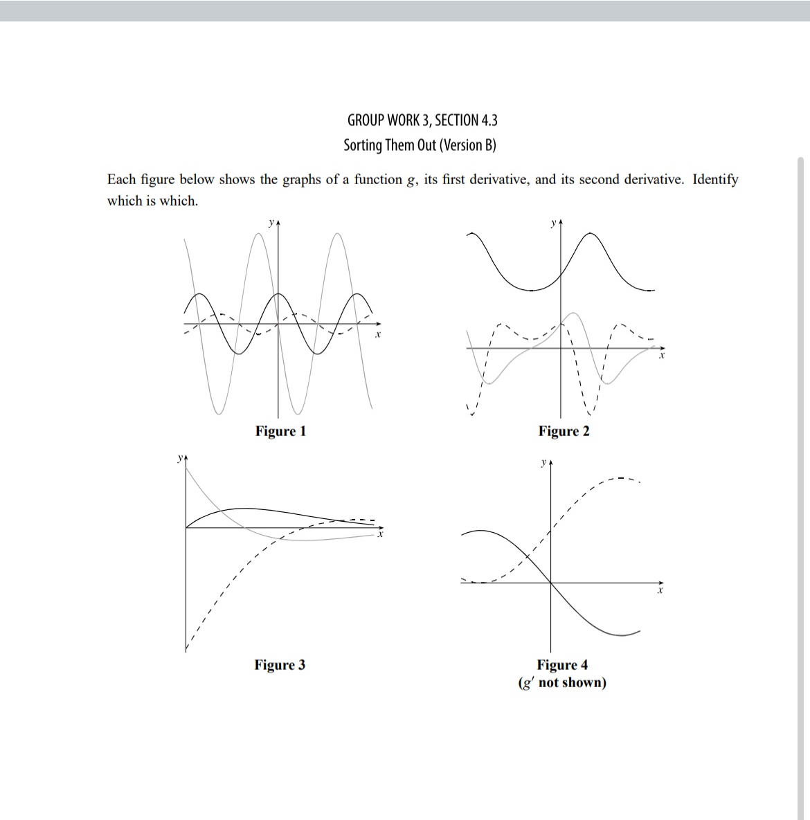 Solved GROUP WORK 3, ﻿SECTION 4.3Sorting Them Out (Version | Chegg.com