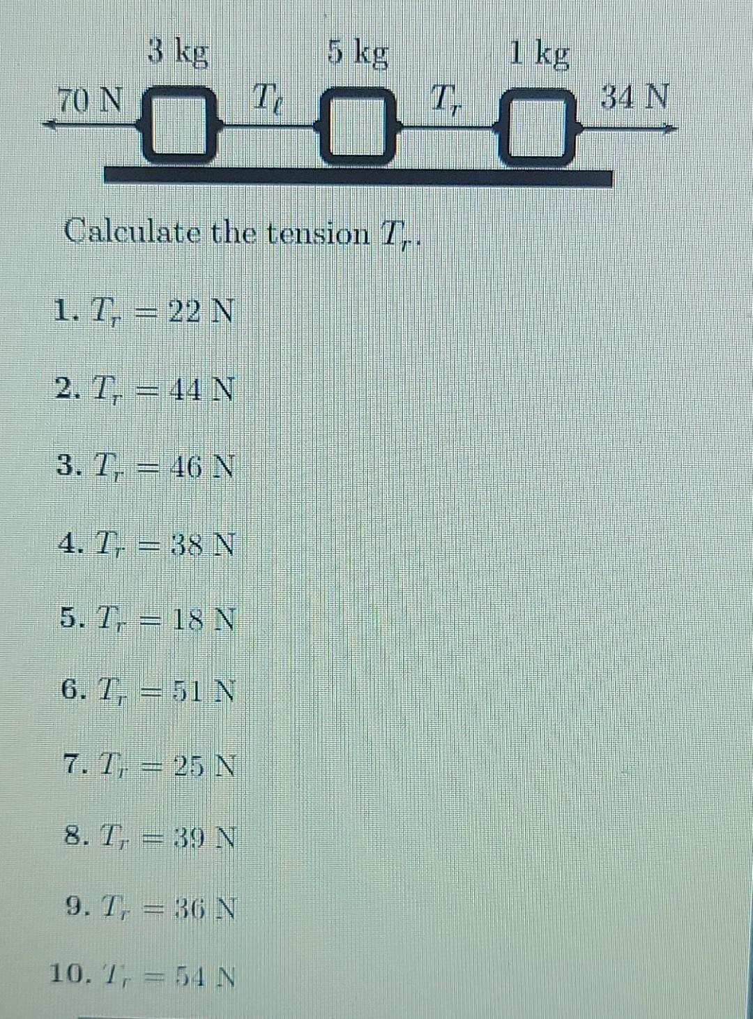 Solved Three blocks on. frictionless horizontal surface. The | Chegg.com
