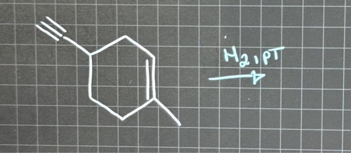 Solved react this molecule with H2, pt assume that the | Chegg.com