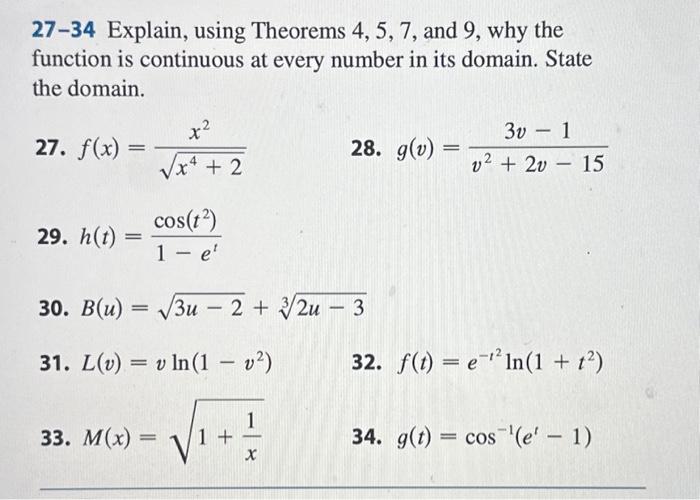 Solved 4 Theorem If f and g are continuous at a and c is a | Chegg.com