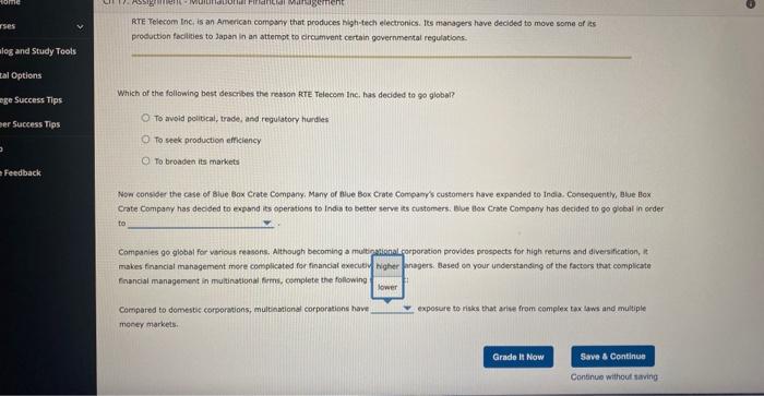 Solved 1. Multinational corporations Why do companies go | Chegg.com