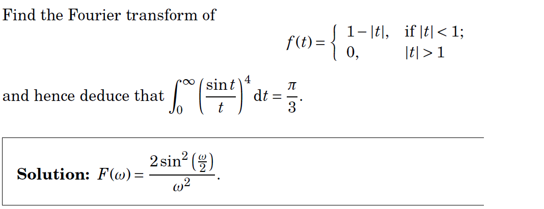 Solved Find the Fourier transform | Chegg.com