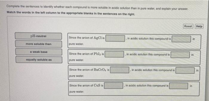 Solved Complete the sentences to identify whether each | Chegg.com