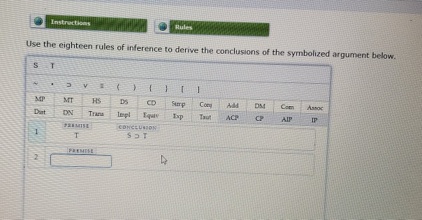 Solved Instructions Rules Use the eighteen rules of | Chegg.com