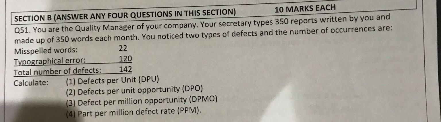 Solved SECTION B (ANSWER ANY FOUR QUESTIONS IN THIS SECTIUN) | Chegg.com
