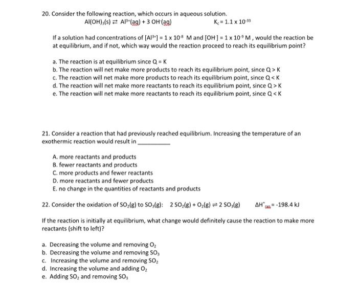 Solved Need some help!! if you could explain the answers to | Chegg.com