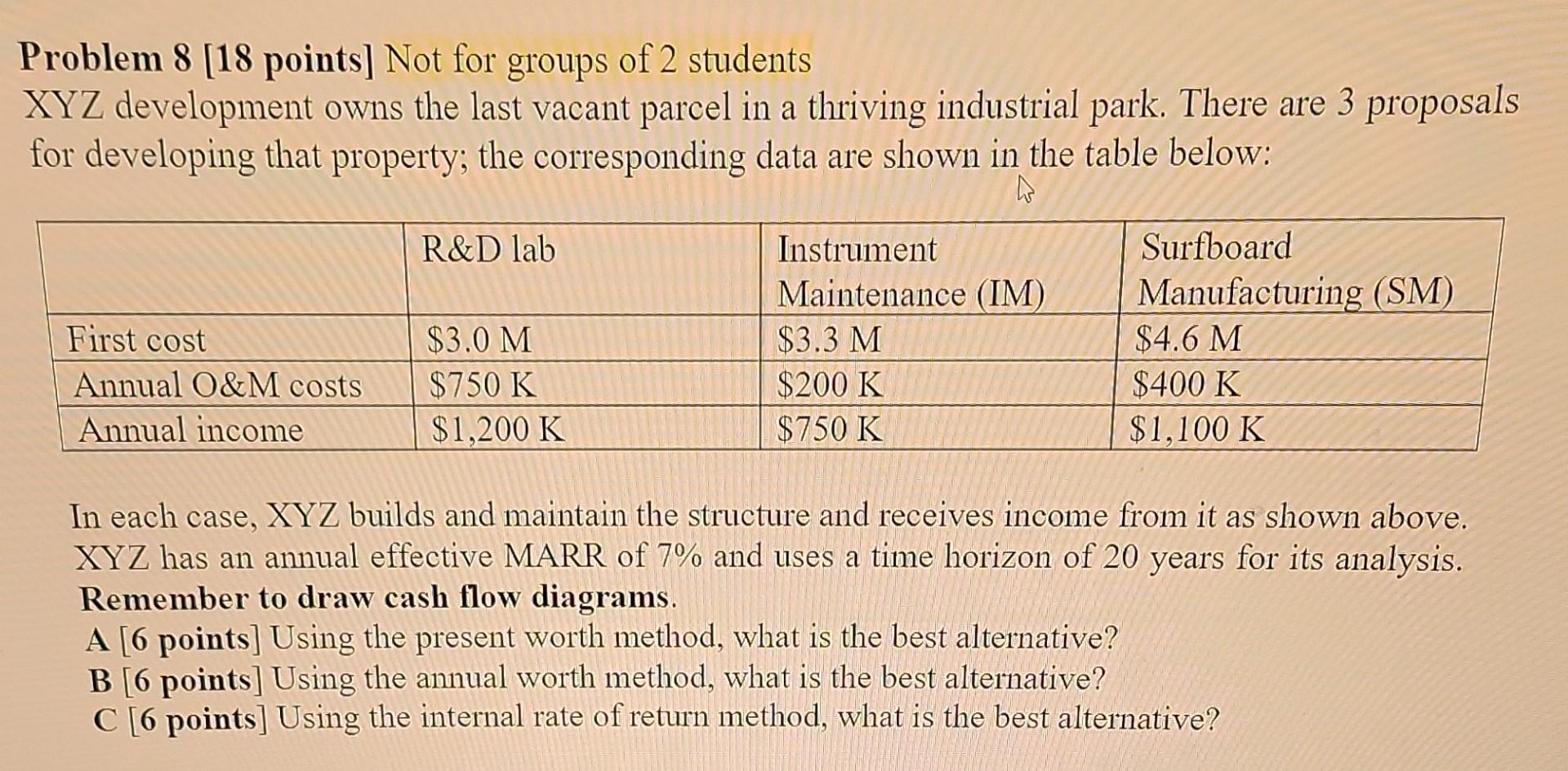 Problem 8 [18 points] Not for groups of 2 students | Chegg.com