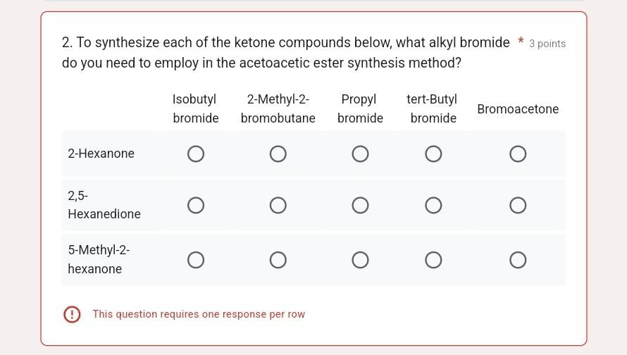 Solved 2. To synthesize each of the ketone compounds below, | Chegg.com