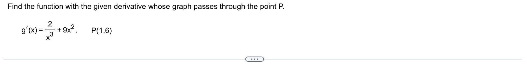 Solved Find the function with the given derivative whose | Chegg.com