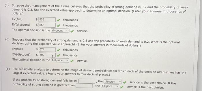 An airline decided to offer direct service from City | Chegg.com