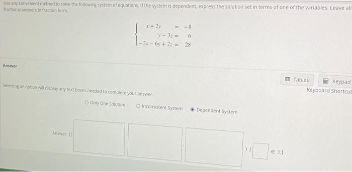Solved Use any convenient method to solve the following | Chegg.com