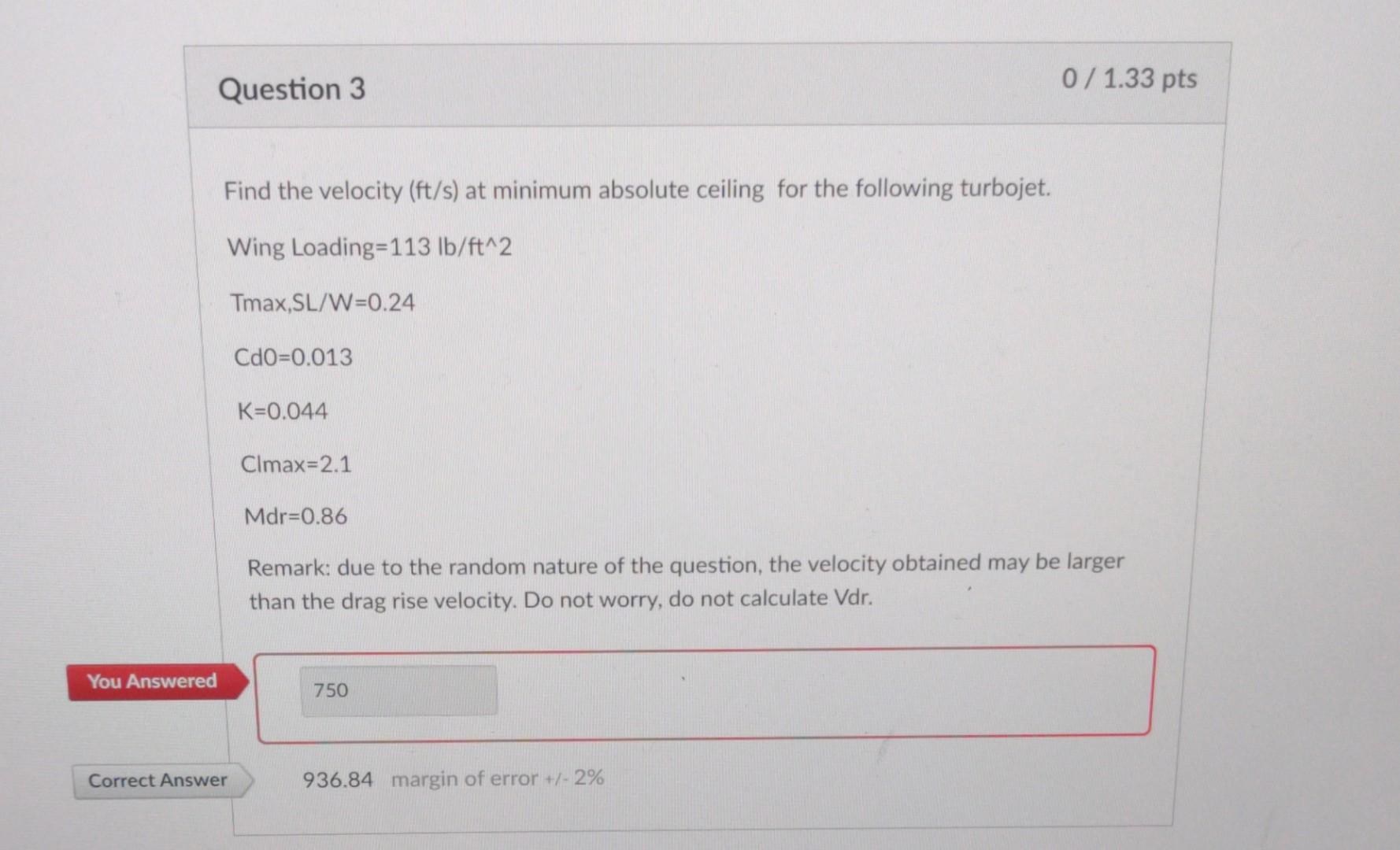 Solved Find the velocity ( ft/s ) at minimum absolute | Chegg.com