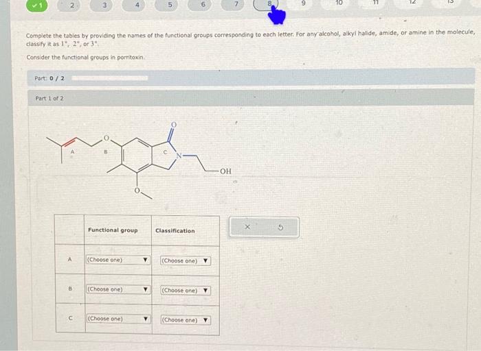 Solved Complete the tables by providing the names of the | Chegg.com