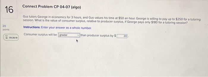Solved Gus tutors George in economics for 3 hours, and Gus | Chegg.com