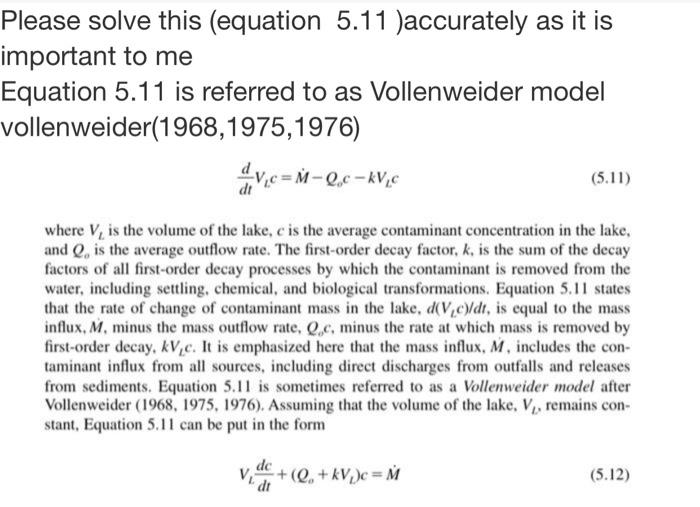 Solved Please solve this (equation 5.11 )accurately as it is | Chegg.com