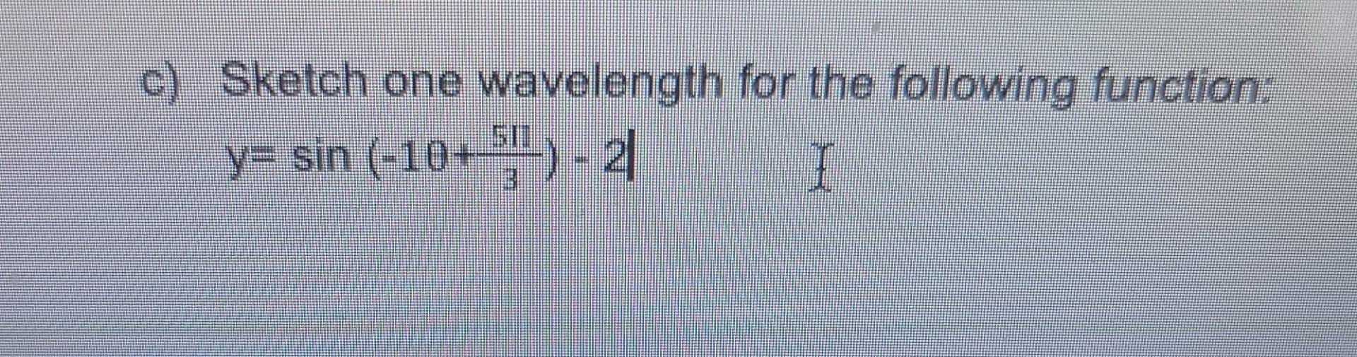 Solved Graph the trigonometric function: | Chegg.com