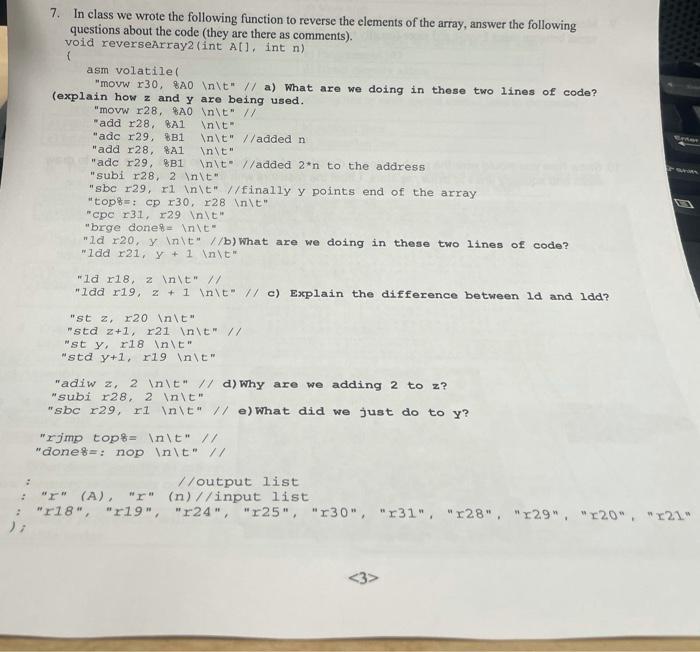 Solved 7. In class we wrote the following function to | Chegg.com