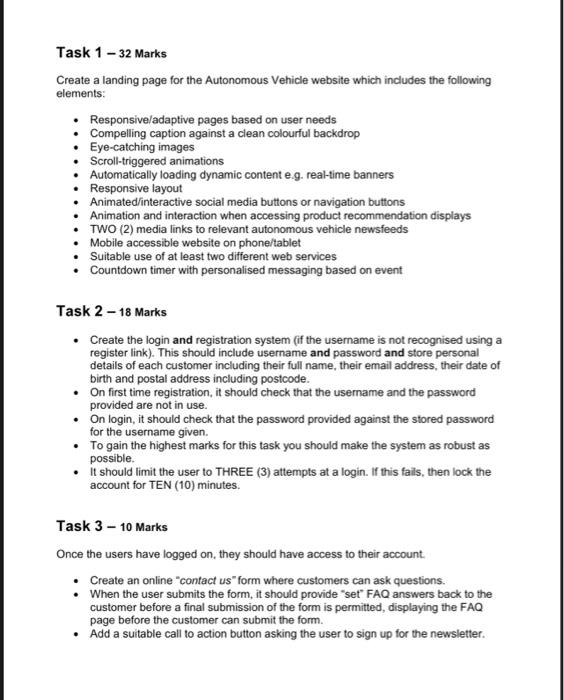 Solved Introduction Autonomous Vehicles are gaining in | Chegg.com ...