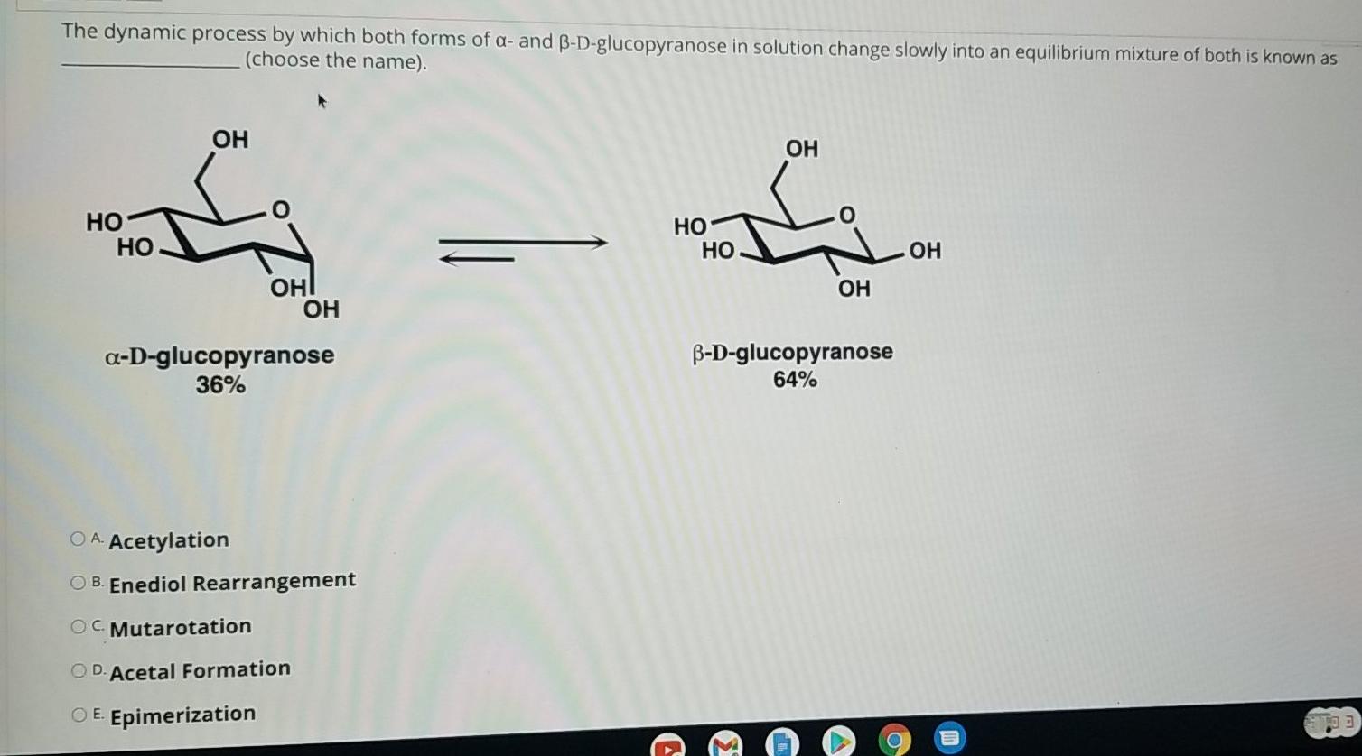 Solved The dynamic process by which both forms of a- and | Chegg.com
