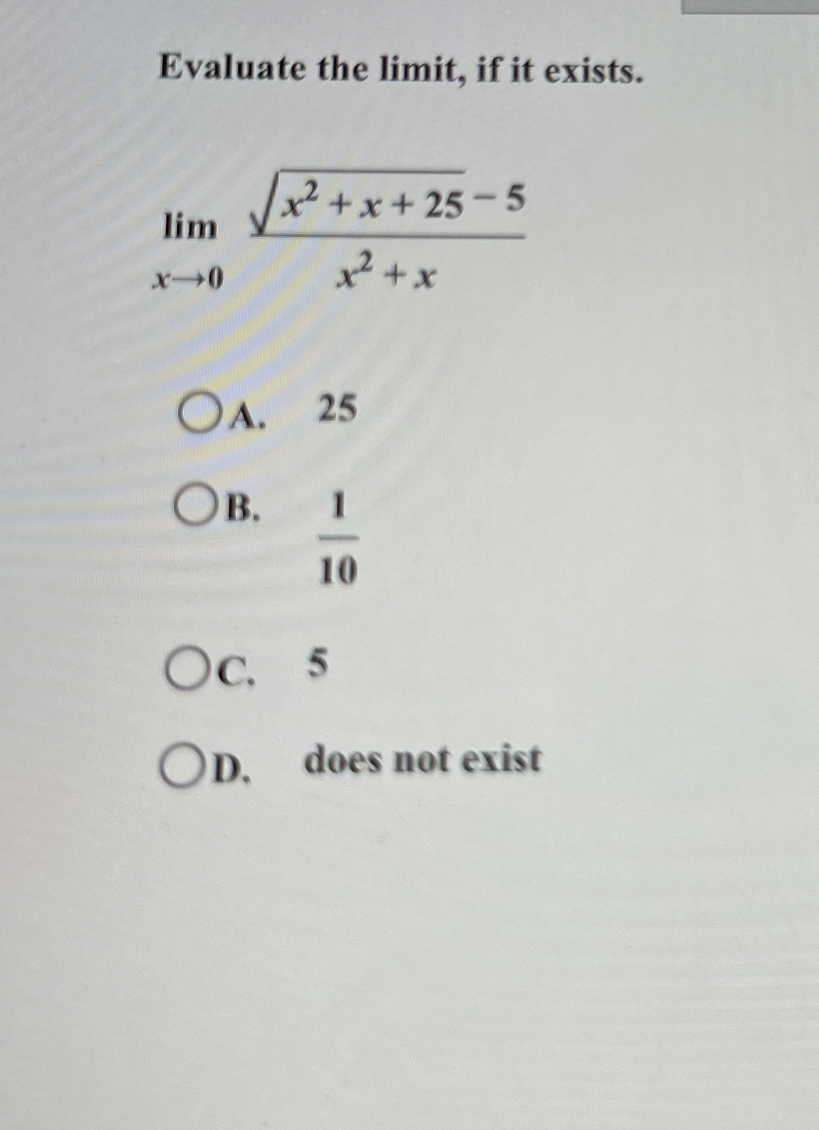 Solved Evaluate the limit, if it | Chegg.com Solved Evaluate the limit, if it | Chegg.com