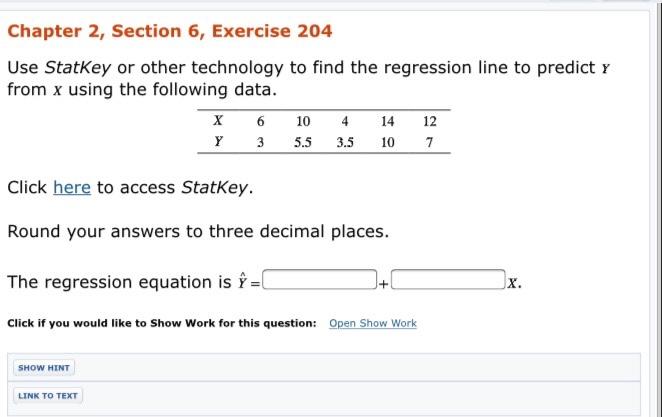 Solved Chapter 2 Section 6 Exercise 204 Use Statkey Or 4120
