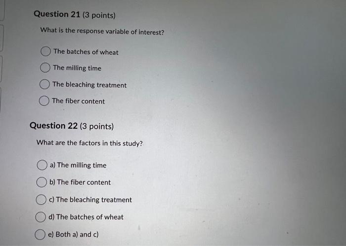 Solved Questions 20-22 refer to the following study. A | Chegg.com