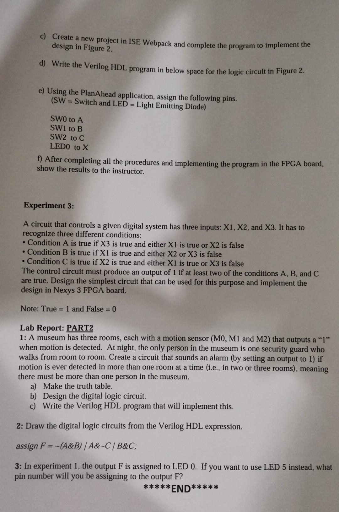 Objective: To reinforce FPGA design flow using simple | Chegg.com