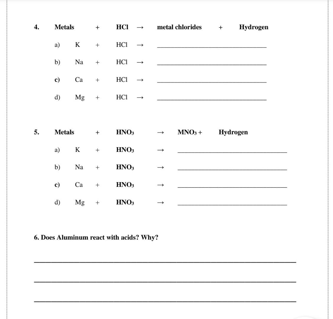 Solved Use The Periodic Table As A Model To Predict The