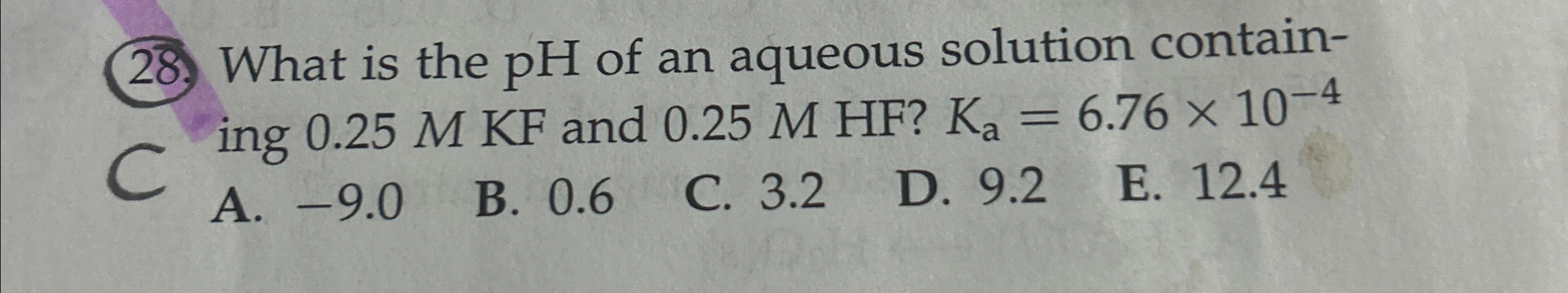 Solved What is the pH ﻿of an aqueous solution contain-C ing | Chegg.com