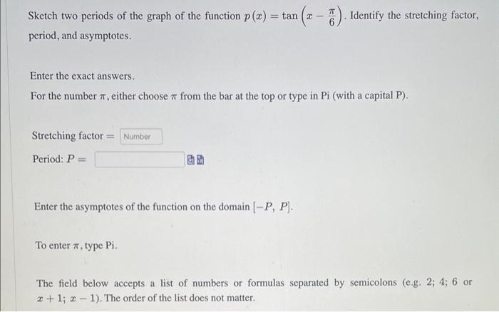 Solved Sketch two periods of the graph of the function | Chegg.com