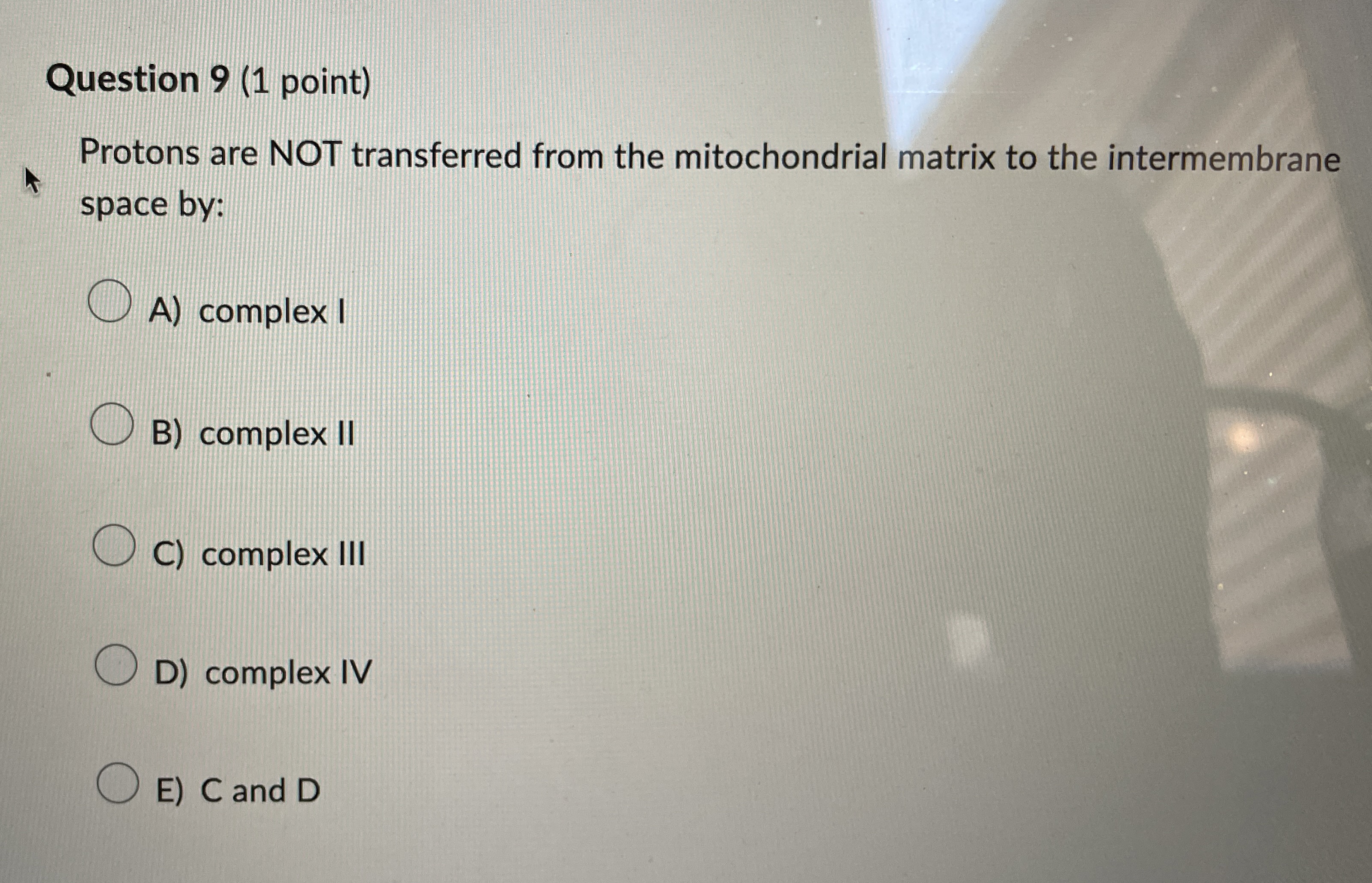 Solved Question 9 (1 ﻿point)Protons are NOT transferred from | Chegg.com