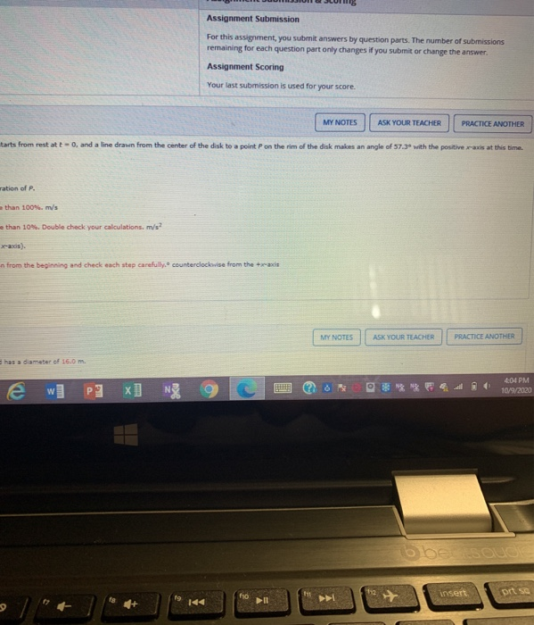 Solved 1 Points) DETAILS PREVIOUS ANSWERS SERCP11 7.3.P.012. | Chegg.com