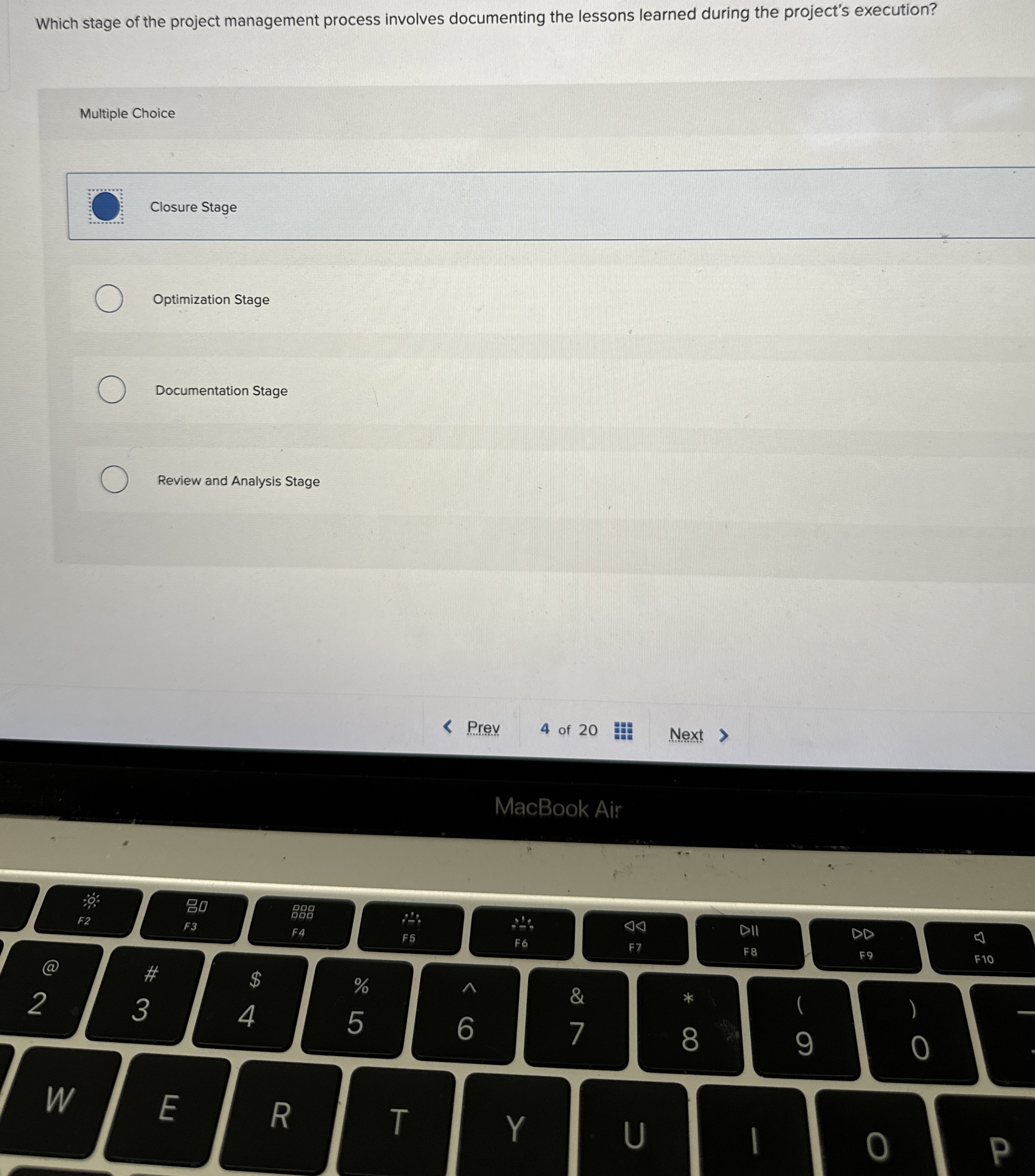 Solved Which stage of the project management process | Chegg.com