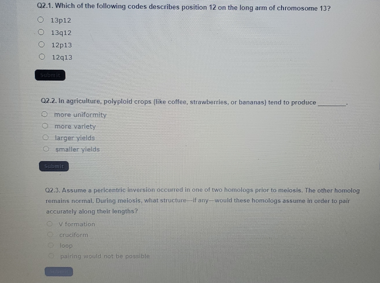 Solved Q2.1. ﻿Which of the following codes describes | Chegg.com