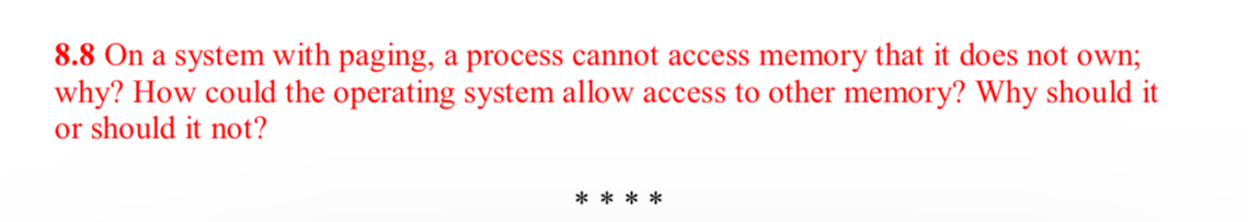 Solved with paging, a process cannot access memory | Chegg.com Solved with paging, a process cannot access memory | Chegg.com