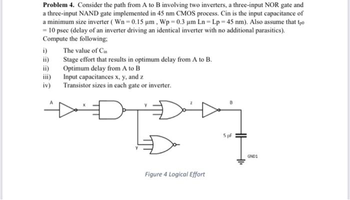 Problem 4. Consider the path from A to B involving | Chegg.com