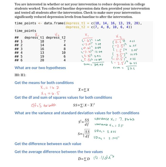 Solved hi i need help understanding how to calculate effect | Chegg.com