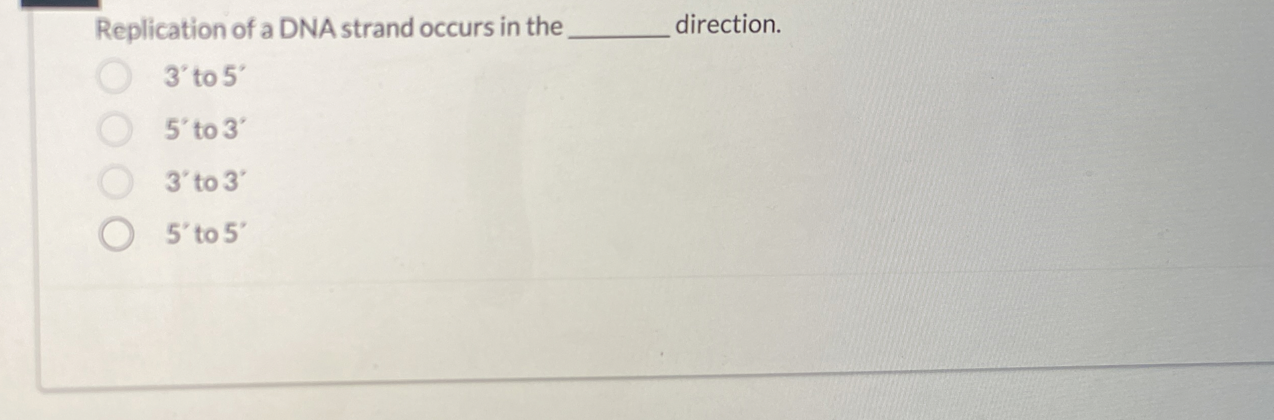 Solved Replication of a DNA strand occurs in the | Chegg.com