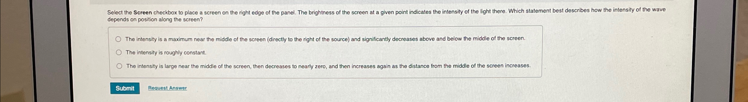 Solved Select the Screen checkbox to place a screen on the | Chegg.com