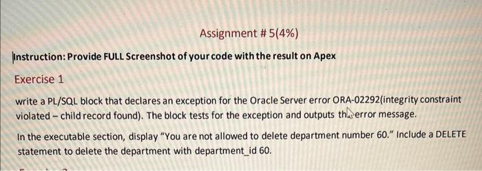 Solved Assignment \#5(4\%) Instruction: Provide FULL | Chegg.com