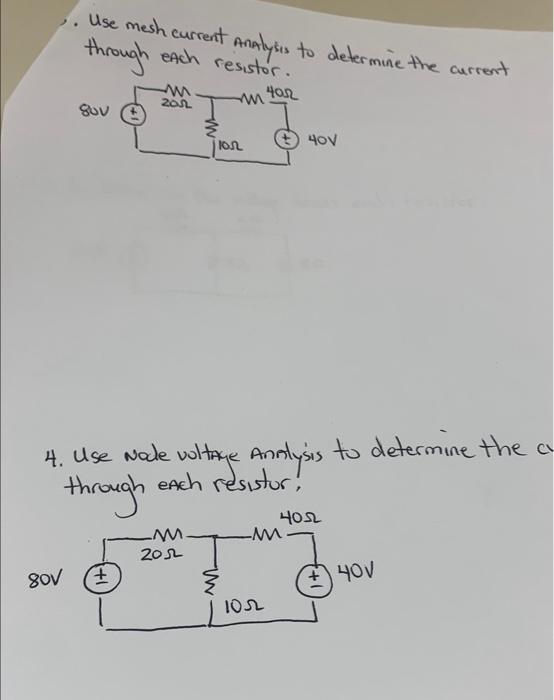 Solved Use mesh current analysis to determine the current | Chegg.com