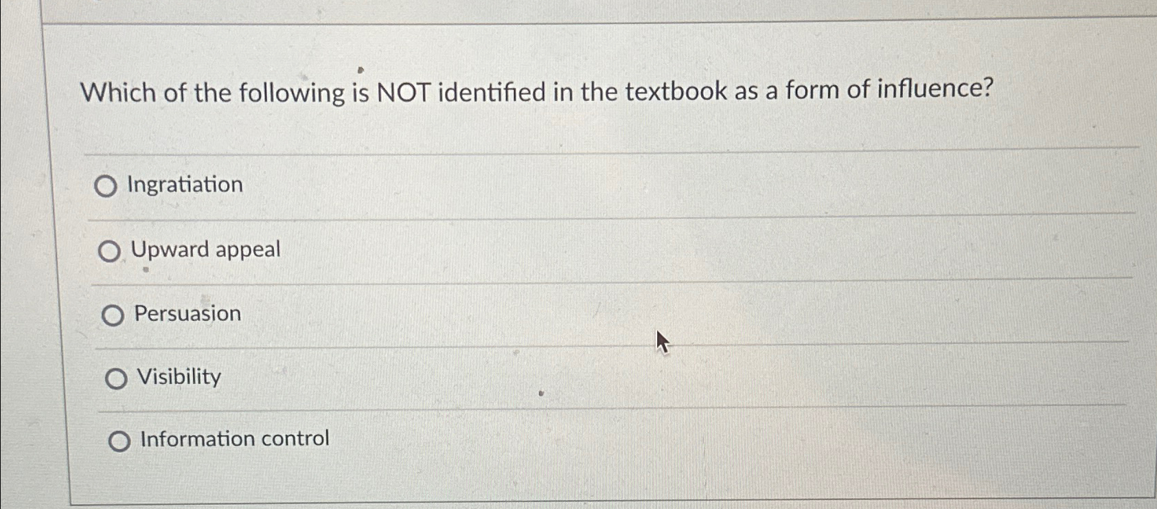 Solved Which of the following is NOT identified in the | Chegg.com