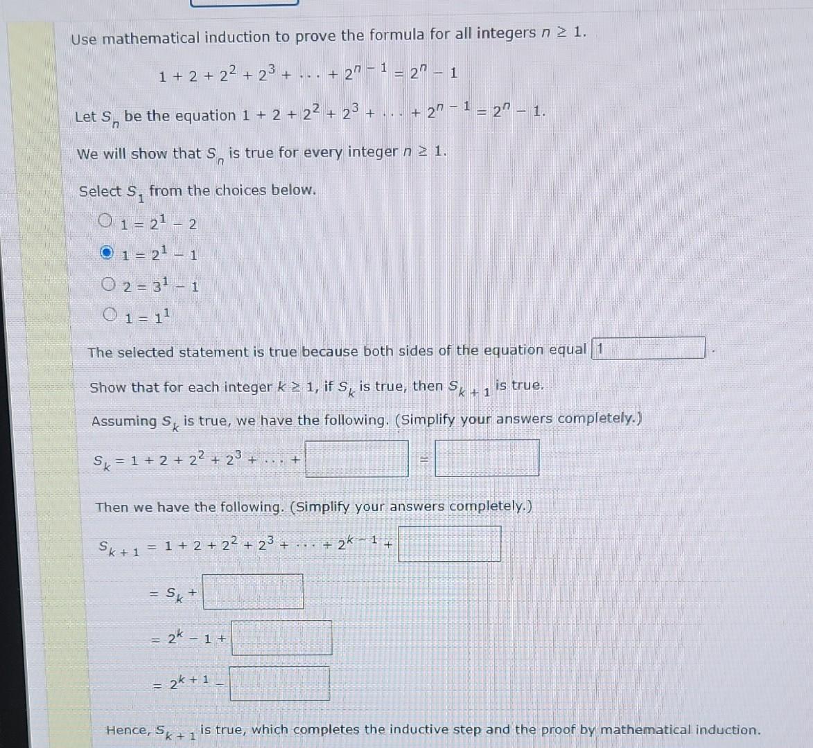Solved Use mathematical induction to prove the formula for | Chegg.com