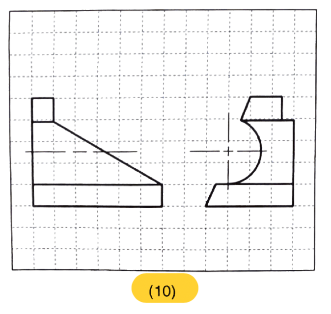 Solved sketch the given views and create a partial auxiliary | Chegg.com