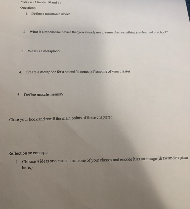 Solved Week 6 - Chapter 10 and 11 Questions: 1. Define a | Chegg.com