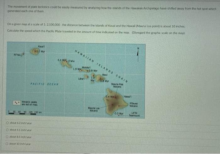 Solved The movement of plate tectonics could be easily | Chegg.com