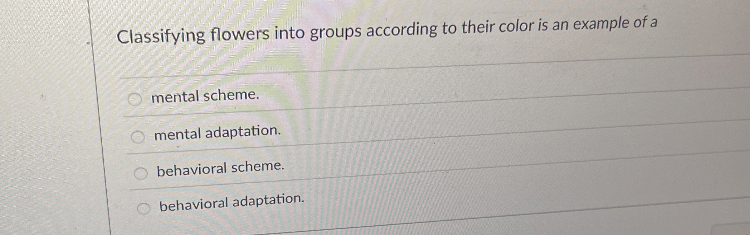 Solved Classifying flowers into groups according to their | Chegg.com