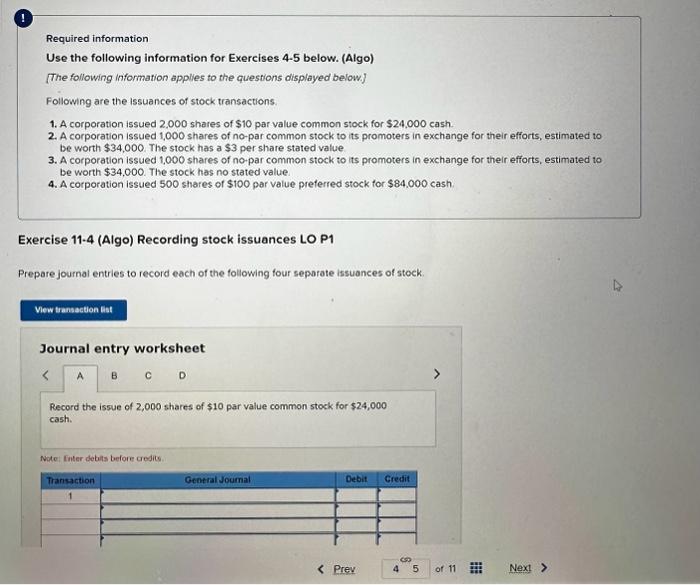 [Solved]: Required information Use the following informatio