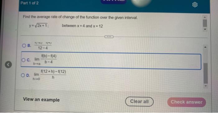 Solved Find the average rate of change of the function over | Chegg.com